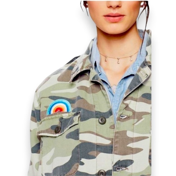 MOTHER | Jackets & Coats | Mother Veteran Green Camo Utility Jacket ...
